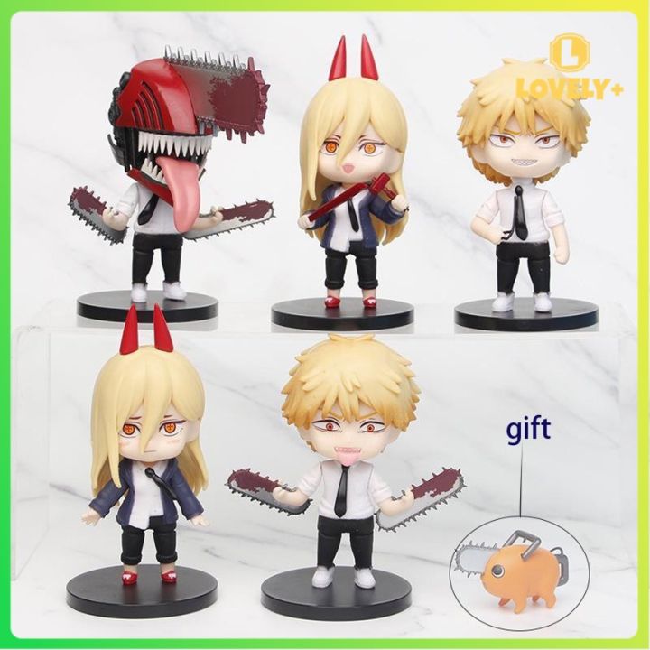 5+1 Action Figure Denji Pava Pochita Chainsaw Man Figure Q Version ...