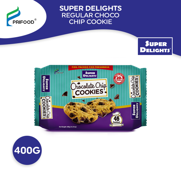 Super Delights Regular Choco Chip Cookie 400g | Lazada PH