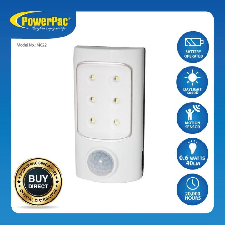 PowerPac LED Night Light with Motion Sensor Light, Sensor Light (MC22 ...