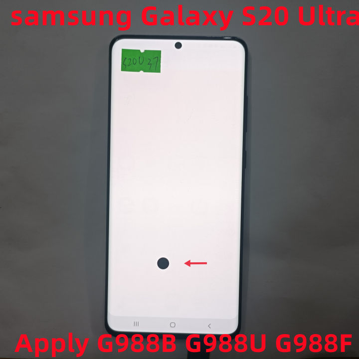 Samsung Galaxy เดิม S20อัลตร้าข้อบกพร่องหน้าจอ LCD กับกรอบการทำงาน ...