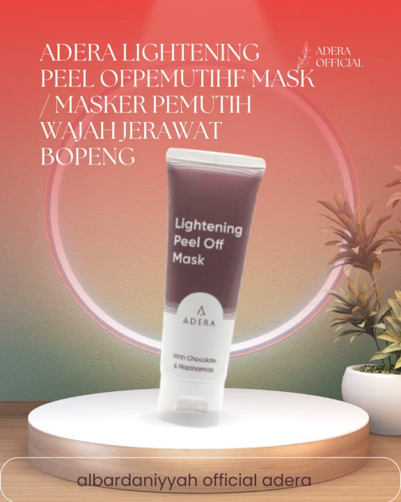 ADERA LIGHTENING PEEL OFF MASK WITH CHOCOLATE & NIACINAMIDE ORIGINAL ...