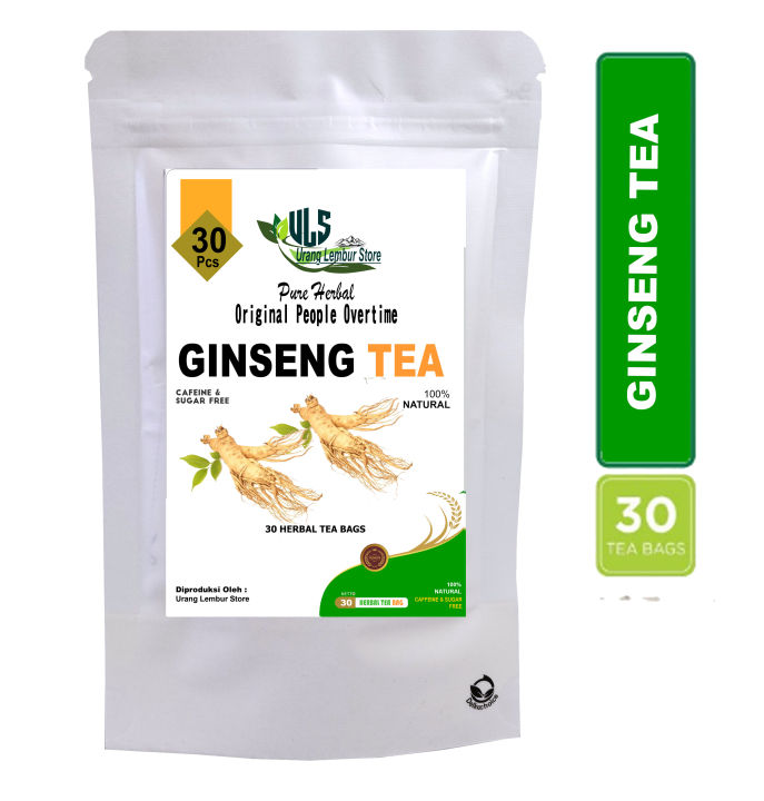 Teh Celup Bubuk Ginseng Instan Teh Herbal Penambah Stamina Lelaki Isi 50 Teh Celup Ginseng ...