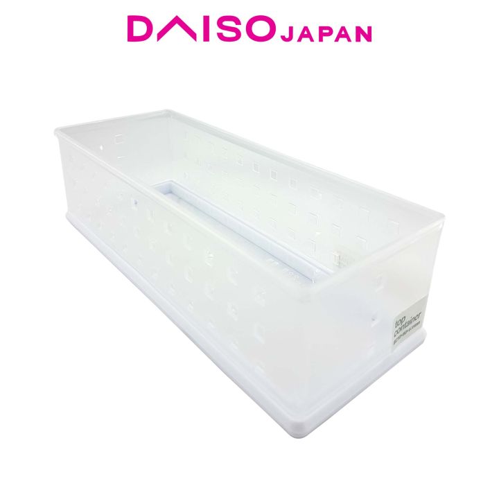 Daiso Translucent Top Rectangular Container (size No.2) | Lazada PH