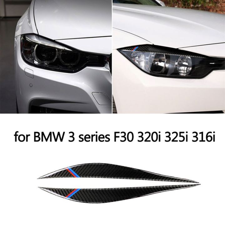 Real Carbon Fiber Stickers Cover Trim For BMW F30 320I 325I 316I ...