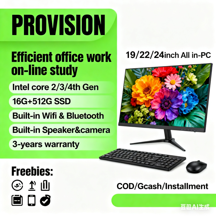 PROVISION All in one PC Computer set i3 /i5 /i7 8G/16G RAM 128G/256G ...