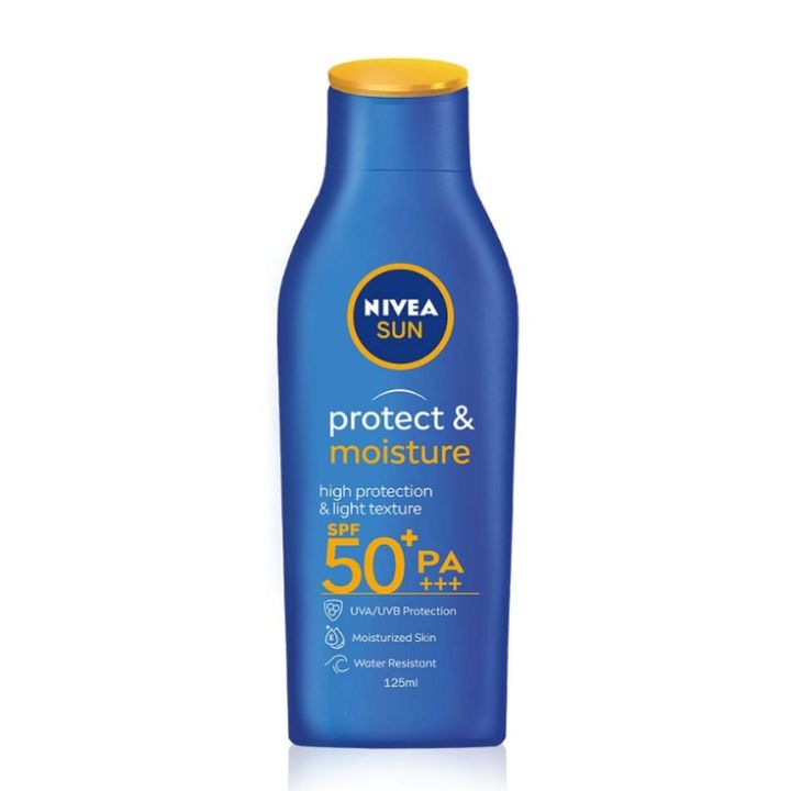 NIVEA SUN PROTECT & MOISTURE SPF50 PA+++ BODY LOTION 125ML (SUNBLOCK ...