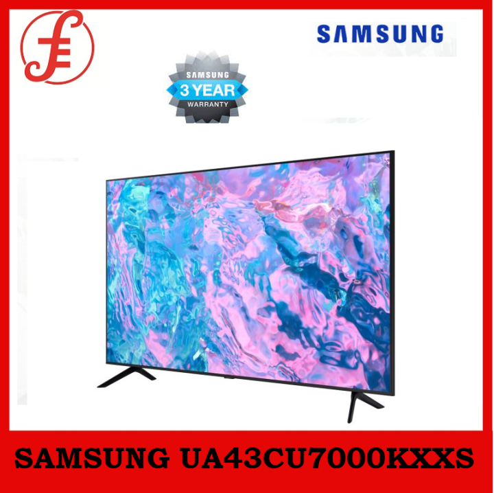 Samsung UA43CU7000KXXS Crystal UHD 4K CU7000 Smart TV (43-inch) | Lazada Singapore