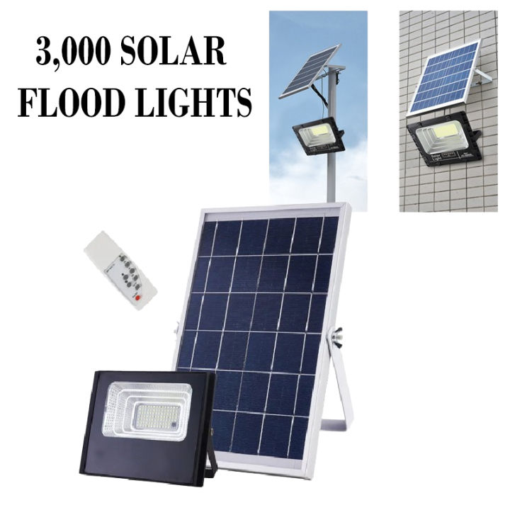 Waterproof 3000 Watts Solar LED Light with Remote Control Flood Lights ...
