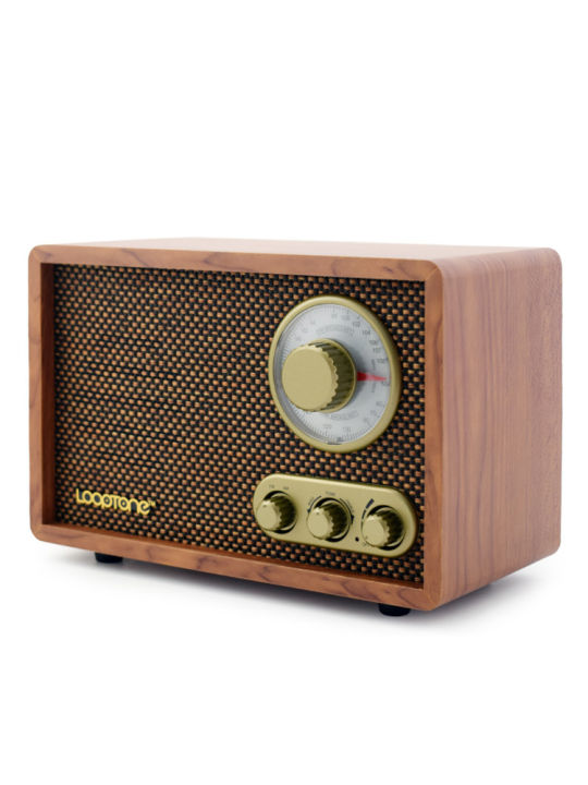 LoopTone Bluetooth Tabletop AM/FM Hi-Fi Radio Vintage Retro Classic ...