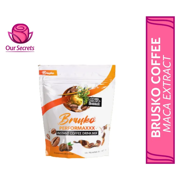 Brusko Performaxx Instant Coffee Drink Mix with Maca Extract,Maca ...