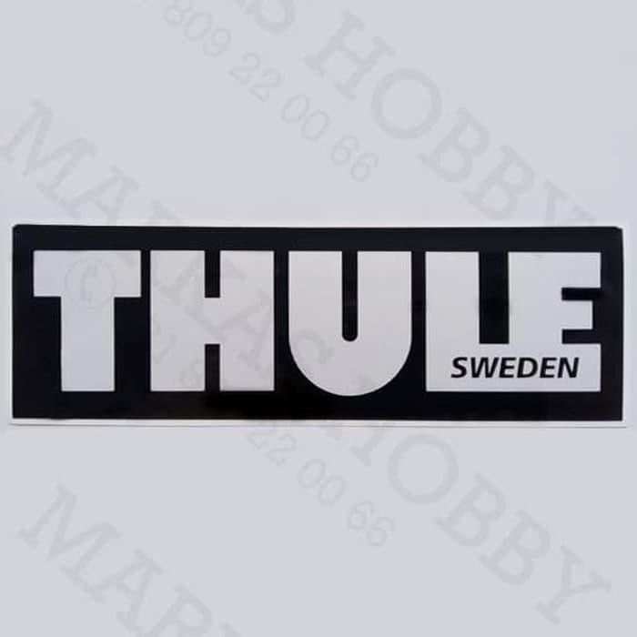 Stiker / Sticker Thule Sweden Black Rectangle | Lazada Indonesia
