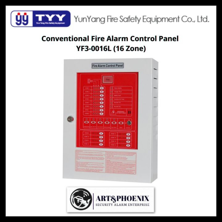 TYY Conventional Fire Alarm Control Panel YF3-0016L (16 Zone) | Lazada PH