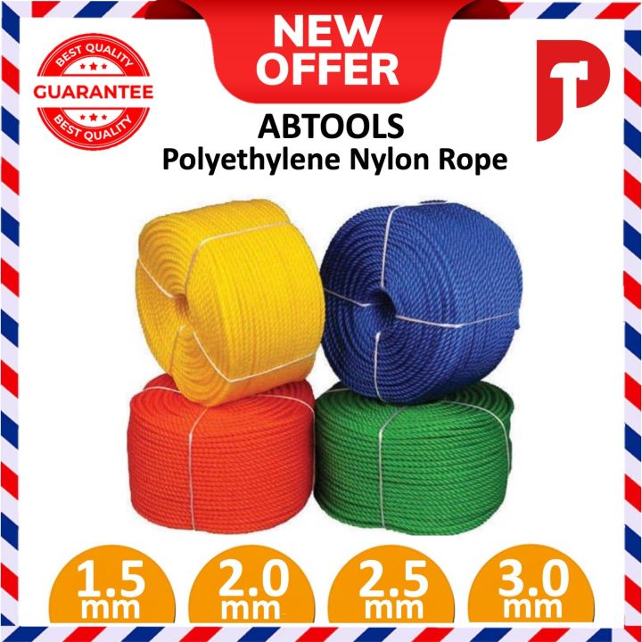 Polyethylene Nylon Rope 1.5mm,2mm,2.5mm,3mm All Colour | Lazada