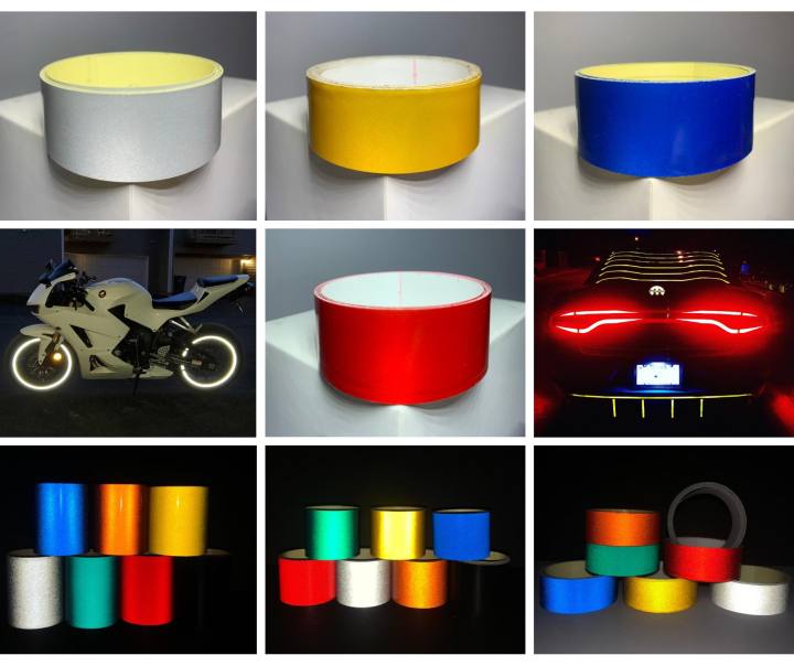 Reflectorized sticker 1/2/3/4 Inches x 20/30 FT Warning devices ...