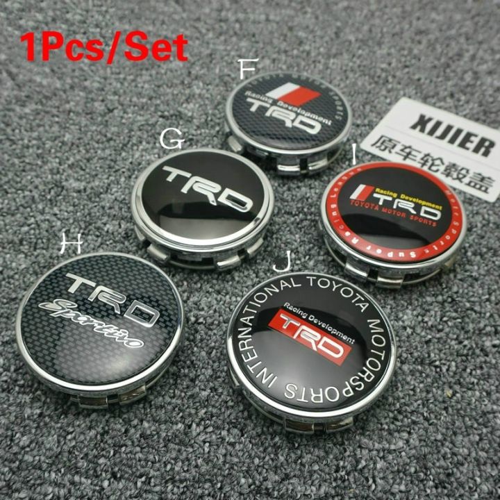 NEW Upgrade NEW 1Pcs/Set 62mm Toyota TRD Emblem Car Wheel Center Cap ...