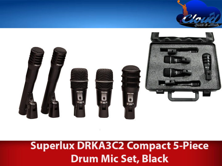 SUPERLUX COMPACT 5 DRUM MIC SET DRKA3C2 | Lazada PH SUPERLUX COMPACT 5 DRUM MIC SET DRKA3C2 | Lazada PH