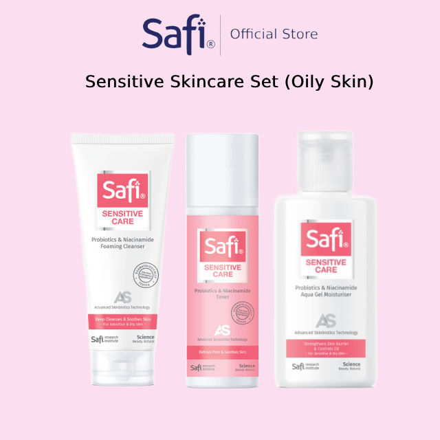 SAFI Sensitive Care Probiotics Niacinamide Foam Full Set Oily Skin Travel Size Skin Care Soothing And Pore Control Lazada Lazada