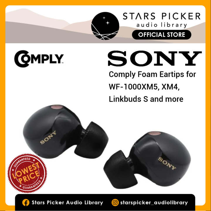 Comply Foam NEW TrueGrip™ Premium Ear Tips for Sony True Wireless Earbuds WF-1000XM5, XM4 ...