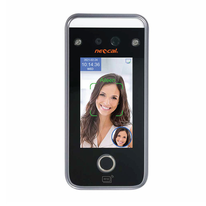 Neocal เครื่องใช้สำนักงาน นีโอแคล เครื่องสแกนใบหน้าและนิ้วมือ ND-AI06F สีดำ รองรับผู้ใช้ 5,000 ...