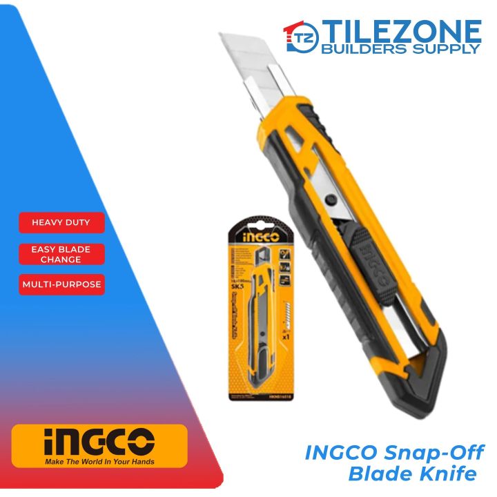 INGCO Snap-Off Blade Knife (Cutter) | Lazada PH