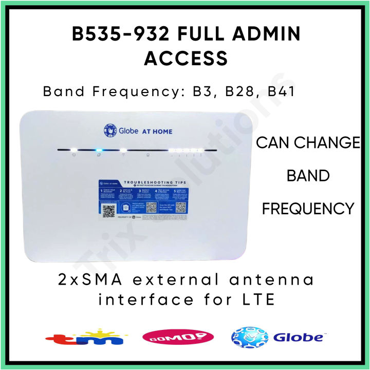 B535-932 /4G router 3 PRO/CAT 7 LTE MODEM ROUTER FULL ADMIN prelove (GL0belock) | Lazada PH