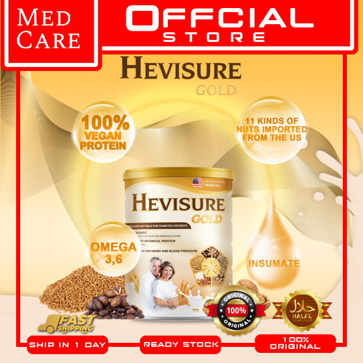 (100% ORIGINAL HQ STOCK) Hevisure Gold Nut Milk for Diabetec 400G | Lazada