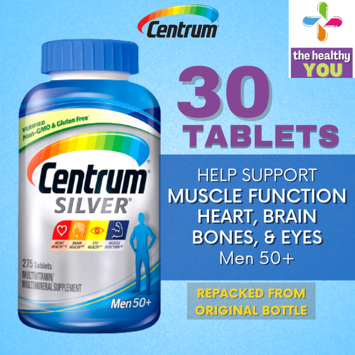 30 Tablets- Centrum Silver Men 50+ | Lazada PH