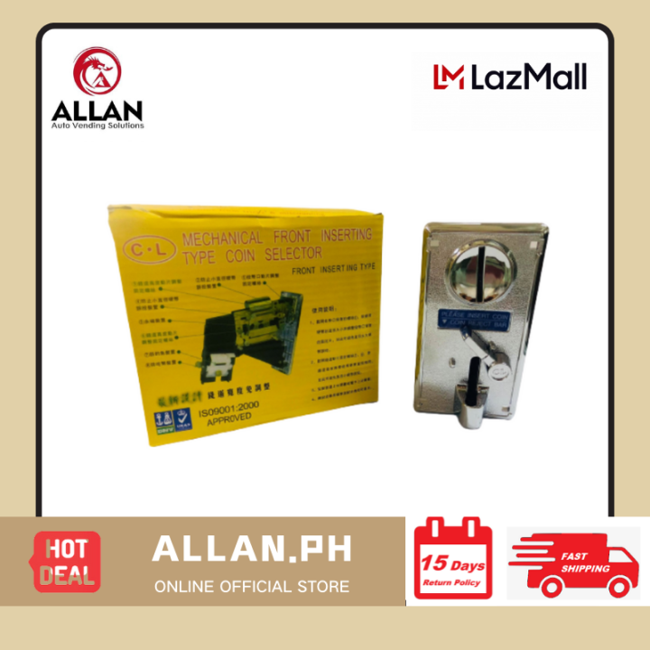 ALLAN Mechanical Coin Slot With Coin Switch For Videoke & Coin Machine ...