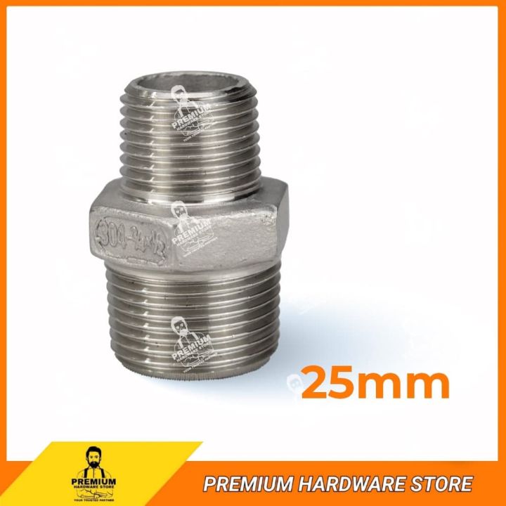 Stainless Steel SUS304 Reducing Nipple Pipe Fitting 3/4 X 1/2 inch ...