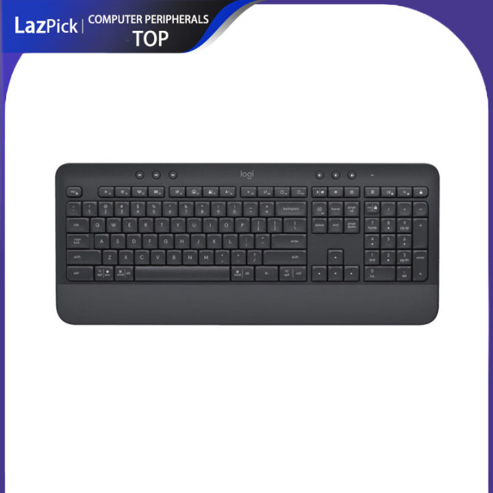 Logitech Signature K650 Spill-Resistant Wireless Keyboard - Black ...