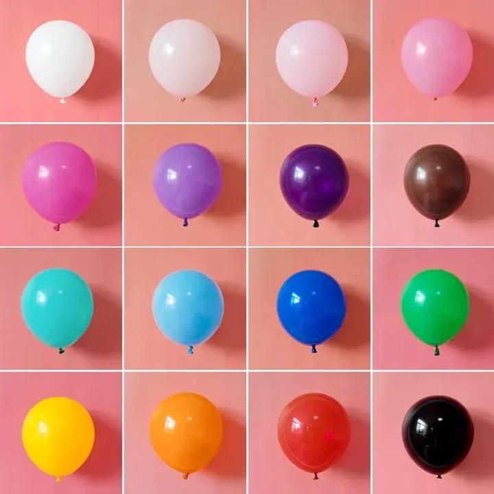 PT16 – 5/10/12/18/36” Sizes Standard Color Latex Balloons for Birthday ...