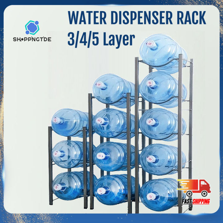 Multi-layer single row barreled water storage rack Drinking water rack ...
