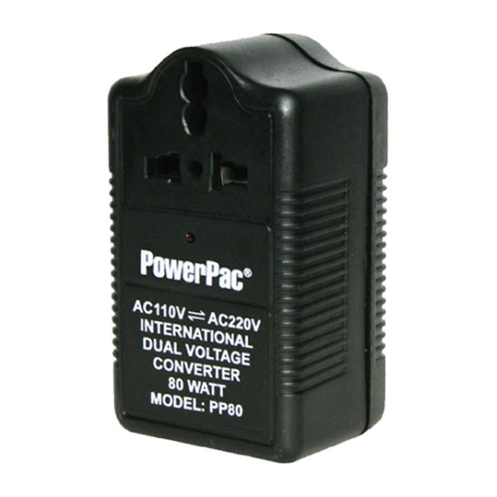 PowerPac 80W Universal Travel Adapter Voltage Converter ( 110V / 220V ...
