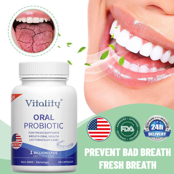 Oral Probiotics, prevent bad breath, gum and tonsil stones, reduce oral ...