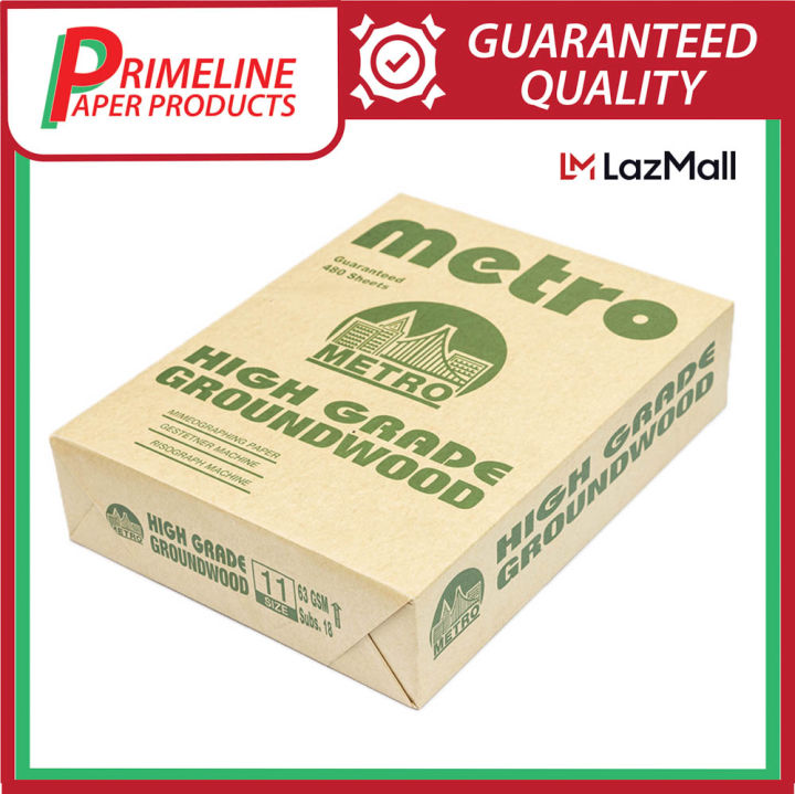 PRIMELINE PAPER PRODUCTS | METRO HIGH GRADE GROUNDWOOD MIMEOGRAPHING ...