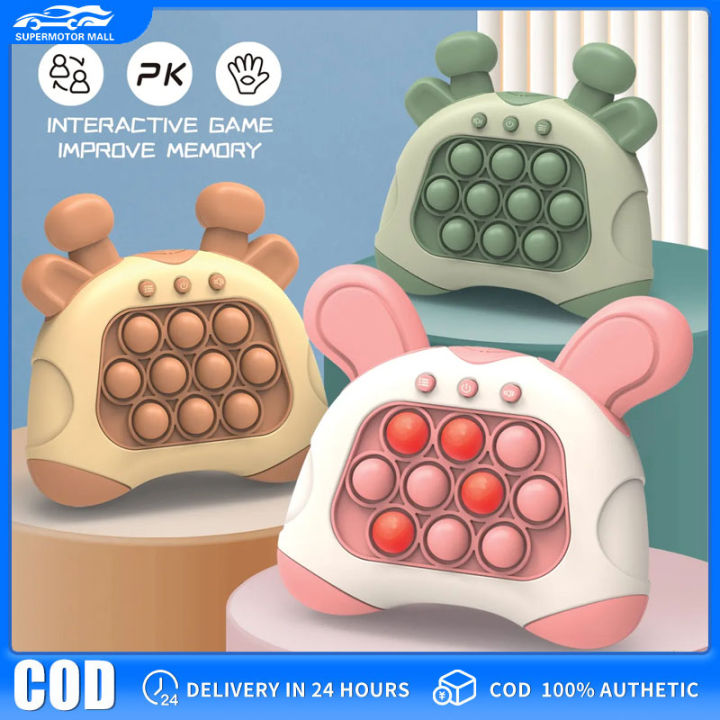 【COD/Original】Whack-A-Mole Quick Push Game Console Pop It Game Machine ...