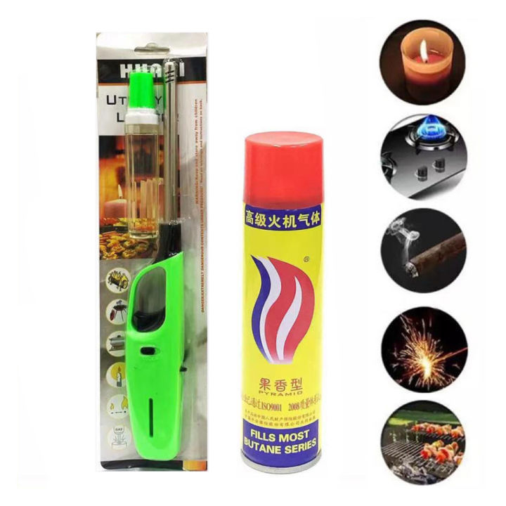 xinxin 2in1 Gas cooker extension lighter Natural gas inflatable long ...