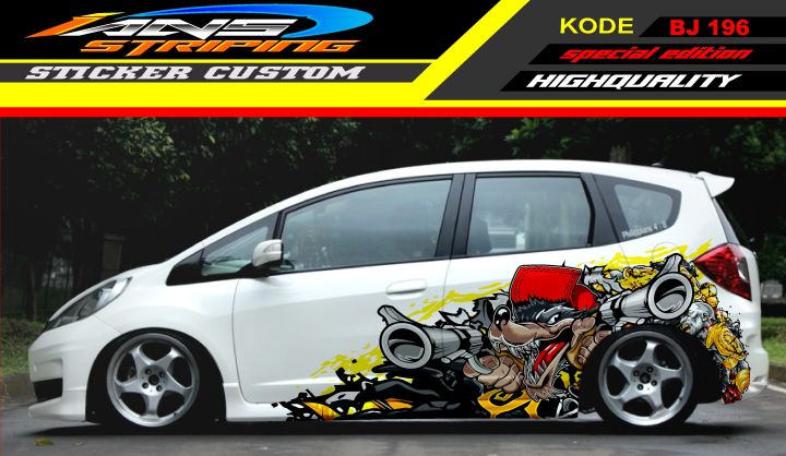 VARIASI MOBIL HONDA JAZZ / STIKER MOBIL BRIO AVANZA YARIS XENIA / DECAL ...
