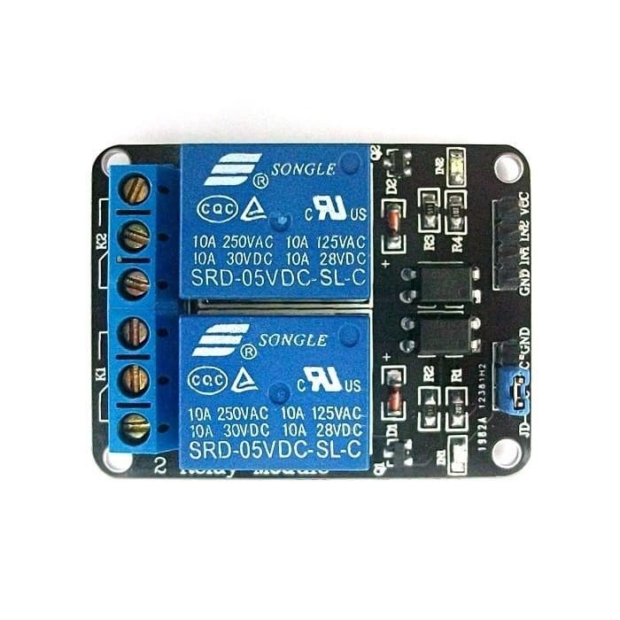 Relay Module 5V 2 Channel 2ch 2 ch Untuk Arduino Modul Relay 5V 5 V ...