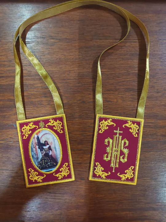 nazareno nazarene scapular jesus symbol prayer scapular hand embroidery ...
