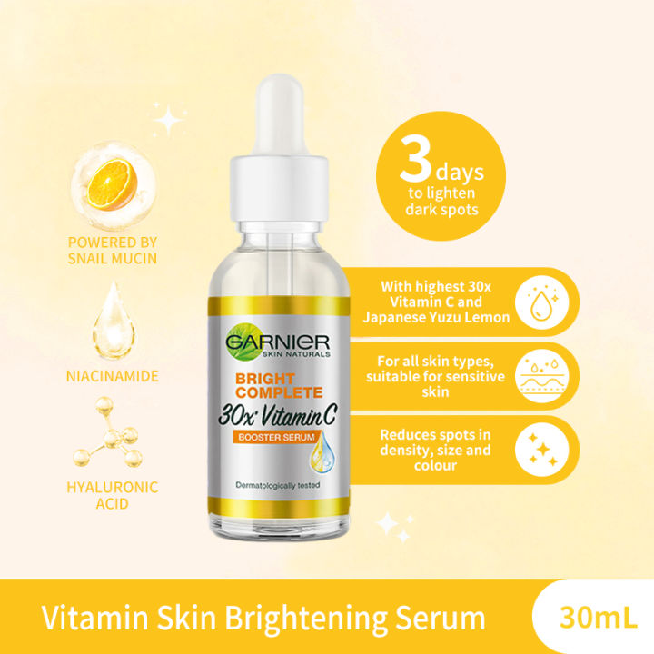 Garnier Bright Complete 30X Vitamin C Niacinamide Booster Serum ...
