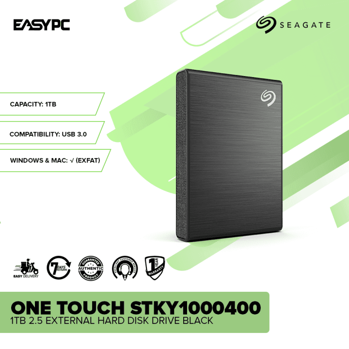 EasyPC | Seagate One Touch STKY1000400 1TB / STKY2000400 2TB 2.5 ...