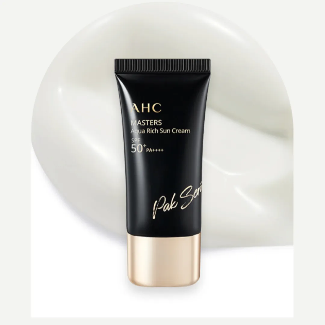 AHC Masters Aqua Rich Sun Cream 10g 1+1 SPF50+ / Face Sunscreen / UV ...