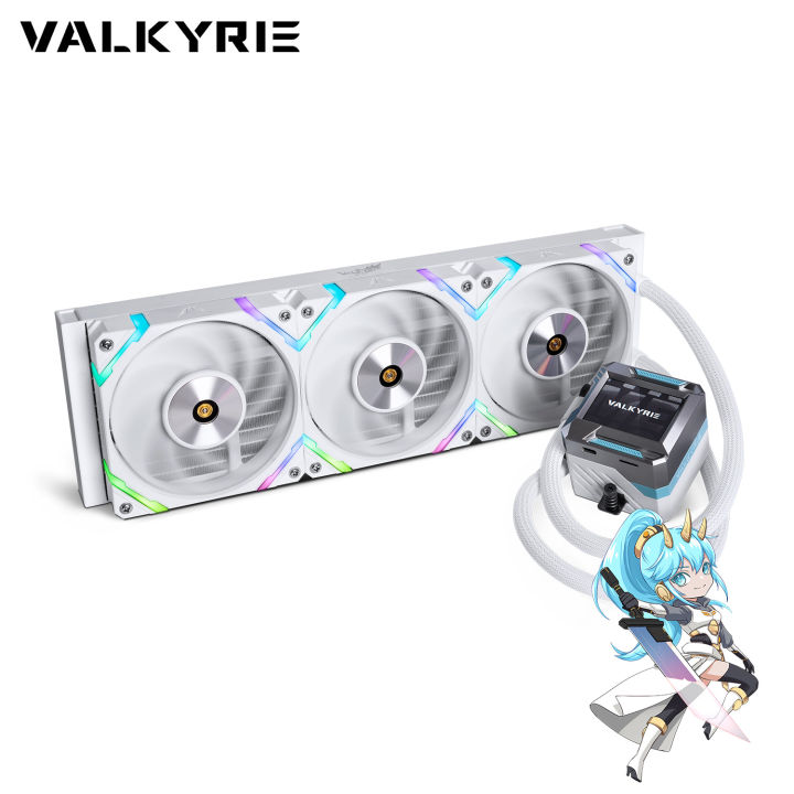Valkyrie E360 Valkyrie LED Screen Liquid Cooling 300W TDP ARGB Ready 5 ...