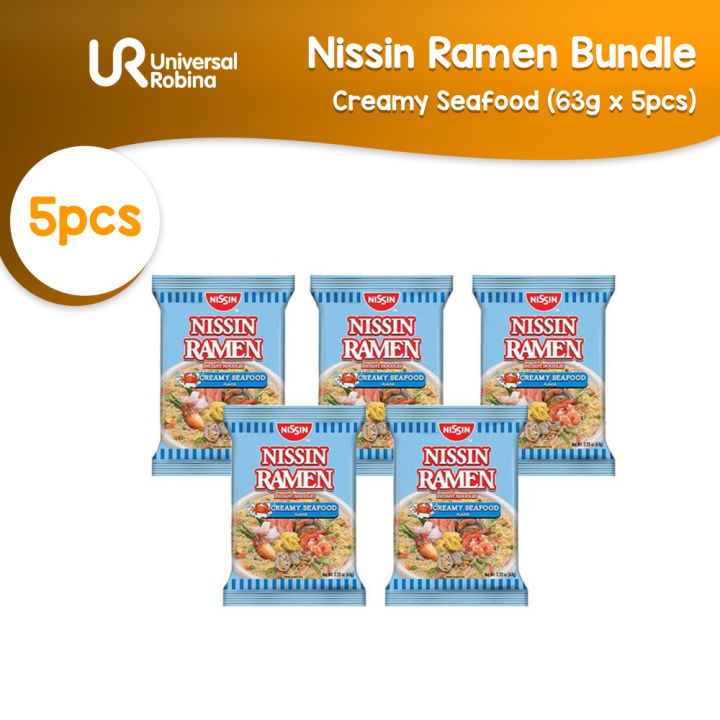 5 x Nissin Ramen Creamy Seafood (63g) | Lazada PH