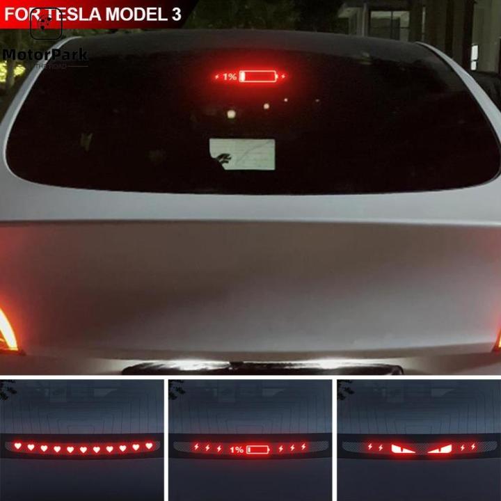 MotorPark PVC Car High Mounted Brake Lamp Car Brake Projection Board ...