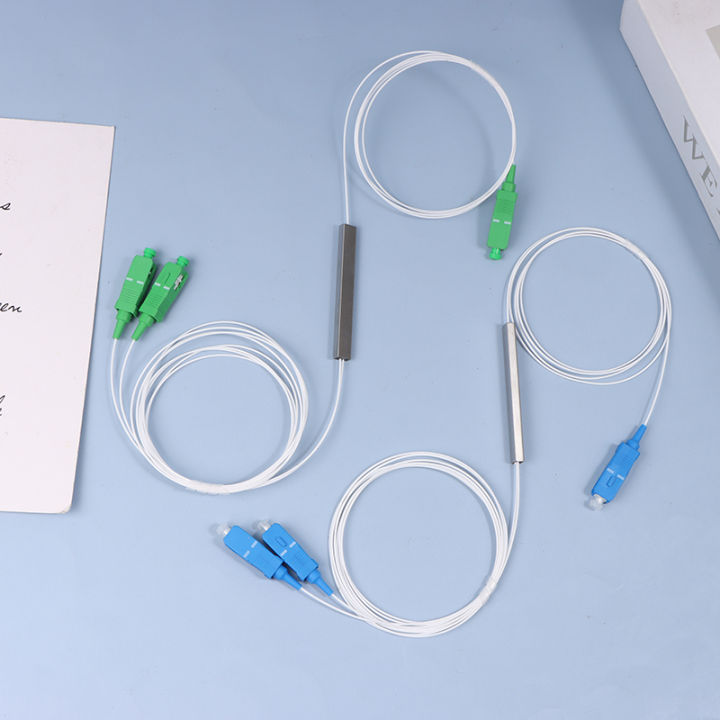 TrendVault Fiber Optic PLC Splitter 1x2 SC APC SC UPC Mini Blockless ...