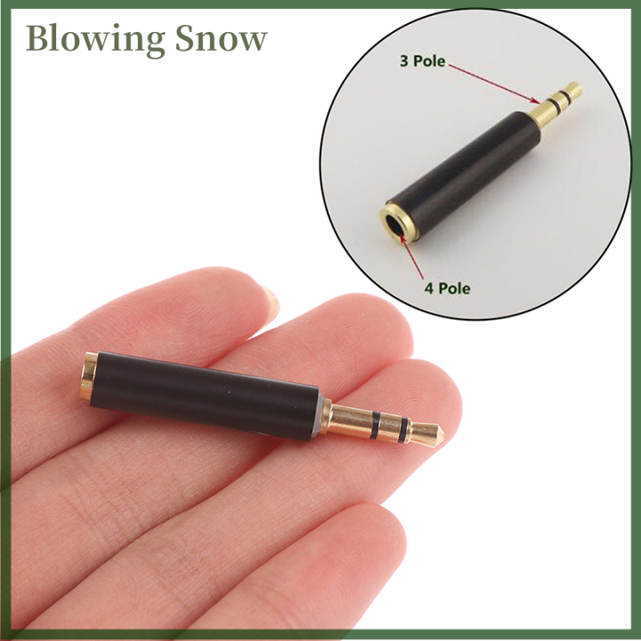 Blowing 1pcs 3.5MM STEREO 3 POLE ชายถึง4 POLE 3 RING FEMALE Audio ...