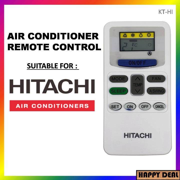 HITACHI Air Cond Aircon Aircond Air Conditioner Remote Control ...