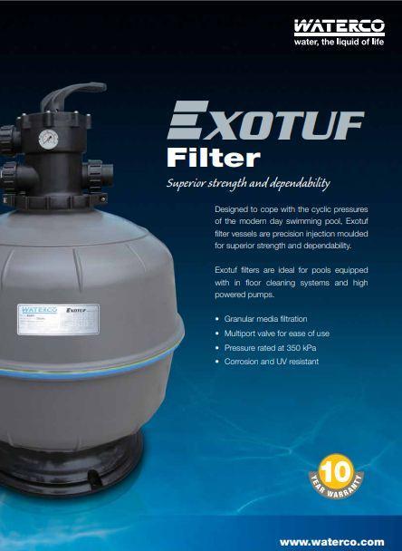 WATERCO Exotuf Sand Filter MODEL E400 16" for swimming pool | Lazada